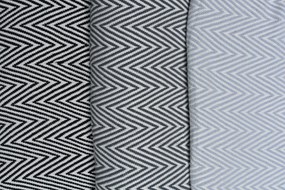 Přehoz ZigZag - šedý