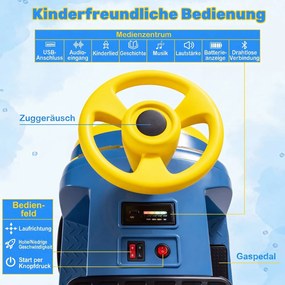 Costway Dětské elektrické autíčko 12 V dětské elektrické auto s 2 sedadly a 2