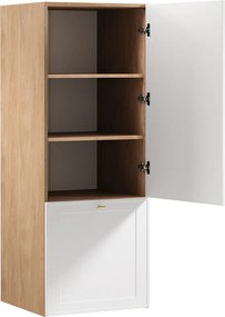 SORENTO pb | horní skříňka N60N multifunkční nástavec | 60 cm | PRAVÁ | puccini/bílá