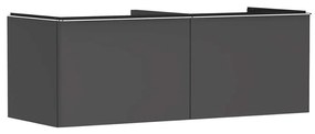 Hansgrohe Xelu Q - Umyvadlová skříňka, 50x136x55 cm, 2 zásuvky, matná šedá/chrom 54067000