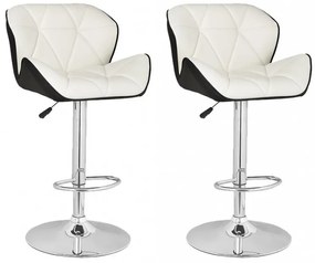 Barová židle 2x  Hawaj CL-3227 | bílá / černá