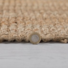Flair Rugs, Běhoun Sarita Jute Boucle Natural, 60x230, béžová, chodba / předsíň
