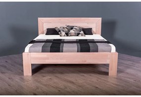 Masivní postel SALSA - Solwo Design Dřevo a odstín oleje: DUB Cink - Olej odstín DO205, Rozměr spací plochy: 200x200