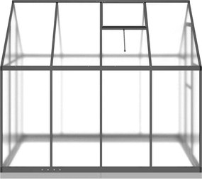 Skleník s podkladovým rámem antracitový 224x169x202 cm hliník 3266325