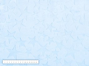 Biante Dětská oboustranná deka Mikroplyš/Polar MIP-020 Hvězdičky - nebesky modrá 75x100 cm