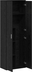 Highboard 60 x 35 x 180 cm Kompozitní dřevo Černý dub 3365569