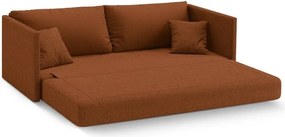 Žinylková rozkládací pohovka v terakotové barvě 209 cm Shannon – Cosmopolitan Design