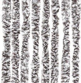 Závěs proti hmyzu hnědý a béžový 118 x 220 cm Chenille 315131