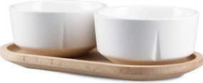 Bílé/v přírodní barvě porcelánové/dřevěné servírovací misky v sadě 3 ks Grand Cru – Rosendahl