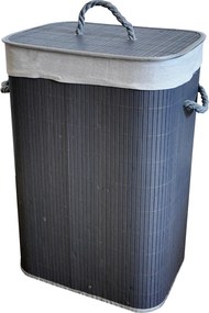 TRENDIE Bambusový koš na prádlo 72l šedý + DÁREK