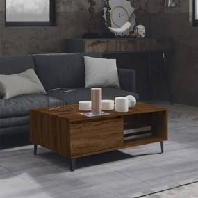 vidaXL Konferenční stolek 90 x 60 x 35 cm dřevotříska [806009] Barva: hnědý dub