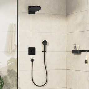 Hansgrohe DuoTurn Q, baterie pod omítku pro 2 spotřebiče, černá matná, HAN-75414670