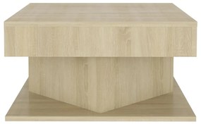 Konferenční stolek dub sonoma 57 x 57 x 30 cm dřevotříska - Default Title