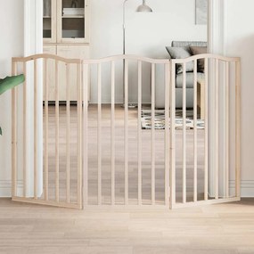 vidaXL Zábrana pro psy skládací 3 panely 150 cm topolové dřevo [352230] Barva: Přírodní