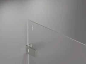 Mexen Lunar-F L, sprchový kout pravý 90 x 90 cm, 8mm čiré sklo, ocelový profil, 836L-090-090-97-00-P