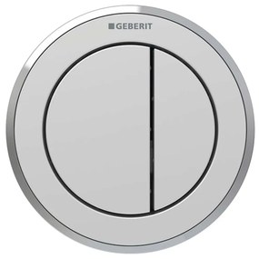 Geberit - Oddálené ovládání typ 10, pneumatické, pro 2 množství splachování, matný chrom 116.057.JQ.1