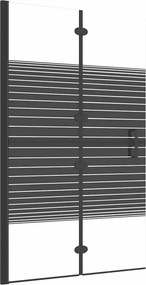 Skládací sprchový kout ESG 80 x 140 cm černý 150740