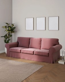 Potah na pohovku IKEA Ektorp 3-místná rozkládací, NOVÝ MODEL 2013 barva fialová látka sametová