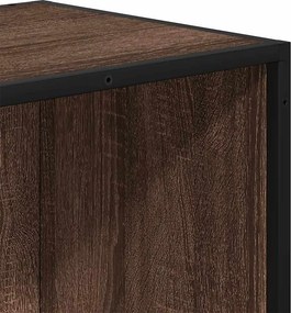 Knihovna hnědý dub 97,5 x 33 x 107,5 cm kompozitní dřevo a kov 3300864