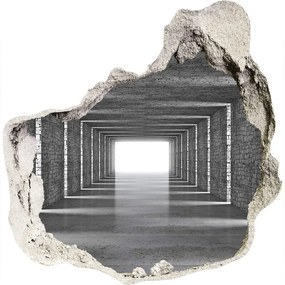 Wallmuralia Díra 3D fototapeta na stěnu Tunel z cihly 75x75 cm