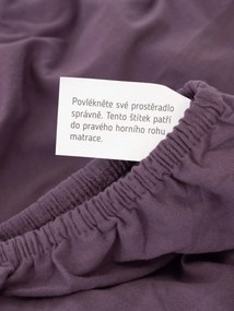 MK Lůžkoviny Jersey prostěradlo Classic 120 x 200 cm – ametystová