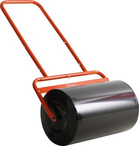 Válec na trávník Outsunny 50 cm široký, zahradní válec plnitelný 38 l vody/ 62 kg písku, ruční válec s rukojetí ve tvaru U, ocelový válec na trávník,…