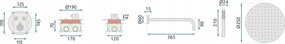 Sprchový komplet REA LUNGO + BOX s termostatickou podomítkovou baterií, kartáčovaná měď
