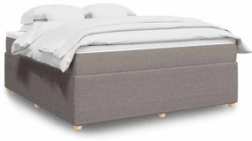 Box spring postel s matrací taupe 180x200 cm textil 3285592