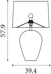 Searchlight Rosetta stolní lampa do ložnice/58 cm/1xE27/bronzová barva