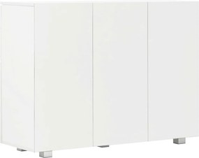 Příborník bílý s vysokým leskem 107x35x80,5 cm 283718