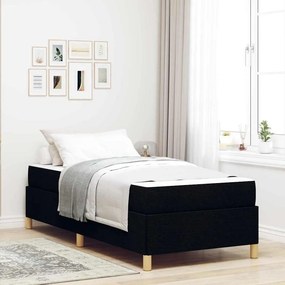 Rám postele Černá 90 x 200 cm textil 3398908