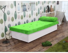 Jednolůžková postel Nikroguta, Úložný prostor: s úložným prostorem, Barva: bílý, Potah: Suedine 81 Mirjan24 5903211098437