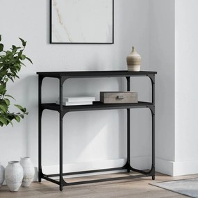 vidaXL Konzolový stolek černý 75 x 35,5 x 75 cm kompozitní dřevo