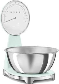 Světle zelená plastová digitální kuchyňská váha – SMEG