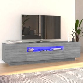 vidaXL TV skříňka s LED osvětlením 160x35x40 cm [815726] Barva: šedá sonoma