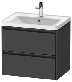Duravit Ketho.2 - Umyvadlová skříňka 55x63x46 cm, 2 zásuvky, grafit mat K25282049490000