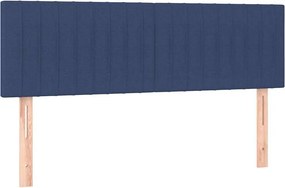 Box spring postel s matrací modrá 140x190 cm textil 3129871