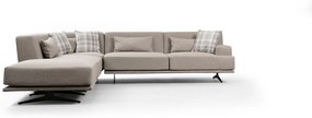 Designová rohová sedačka Kessya béžová - pravá