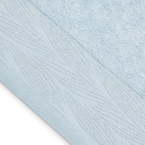 Bavlněná sada ručníků se stříbrnou nití Modrá a tmavě modrá ELVERUM