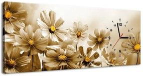 Gario Obraz s hodinami Květnatá krása Rozměry: 100 x 40 cm