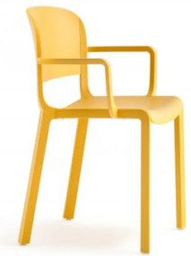 PEDRALI - Židle s područkami DOME 265 DS - žlutá