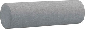 2dílná sedací souprava s polštáři světle šedá textil 3201818