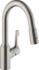 Hansgrohe Focus M43 - Dřezová baterie s výsuvnou sprškou, nerezová ocel 71811800