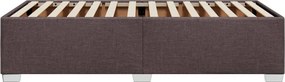 Rám postele bez matrace tmavě hnědá 100 x 200 cm textil 3284453