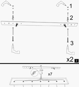 OPVIQ Závěsné osvětlení KIRPI 104 cm 892OPV1559