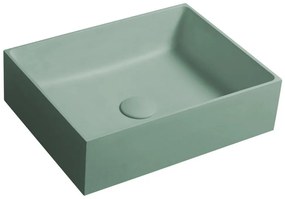 Sapho FORMIGO betonové umyvadlo na desku, 47,5x36,5cm, zelená FG123