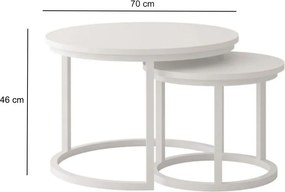 IDZ Konferenční stolek RONDO, Bílá/Bílá