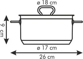 TESCOMA Kastrol HOME PROFI s poklicí ø 18 cm, 2,0 l