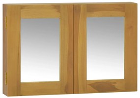 Zrcadlová skříňka 60 x 10 x 40 cm masivní teakové dřevo 338242