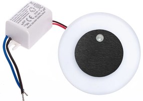 Schodišťové LED svítidlo Oti, 1x LED 0,6w, 4000k, b, pohybový senzor